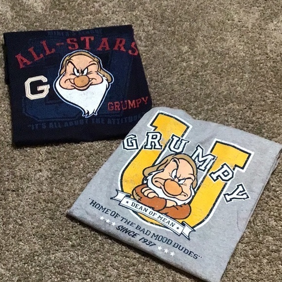 Disney | Shirts | Mens Disney Store Grumpy Tshirts | Poshmark